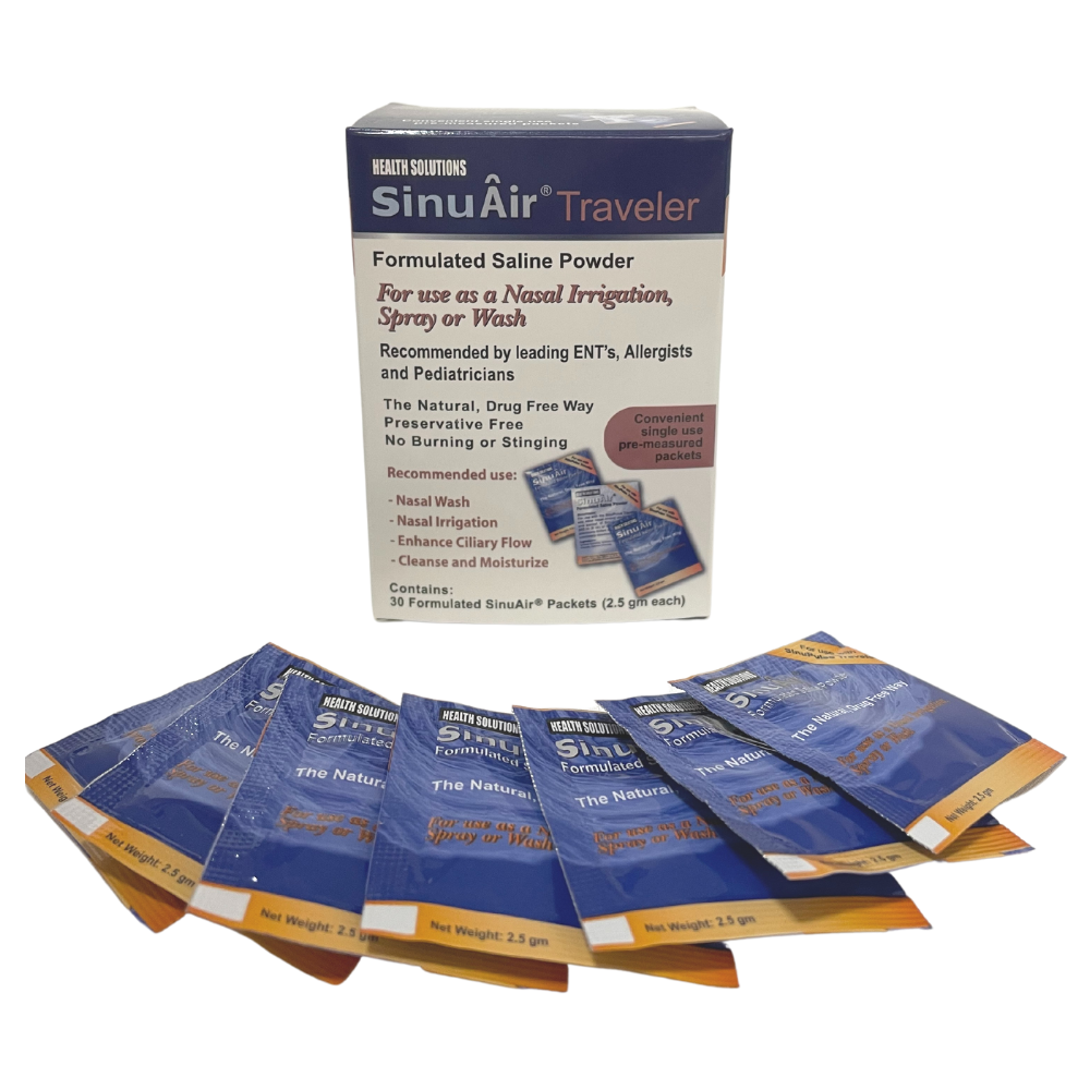 SinuAir Traveller Salt Powder Sachets (30 x 5g) | CPAP.co.uk