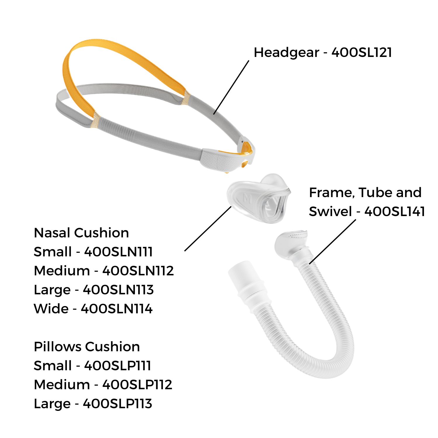 F&P Solo Nasal Mask Replacement Parts | CPAP.co.uk