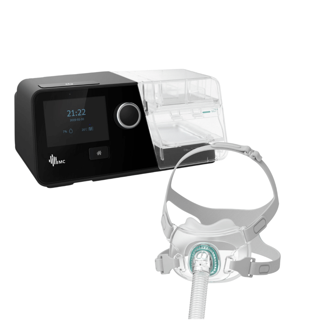BMC G3 Auto CPAP Machine with Humidifier & F6 Mask Bundle Deal